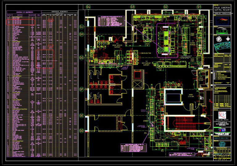Restaurant Local Distribution Layout AutoCAD File DWG