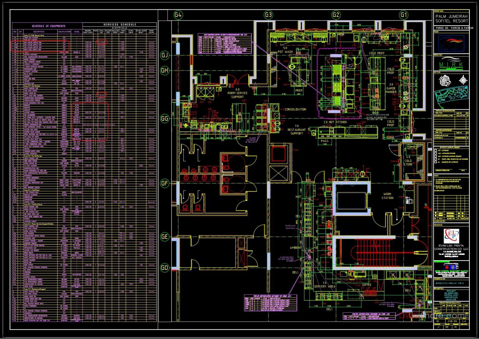 Restaurant Mechanical Layout Plan AutoCAD File DWG