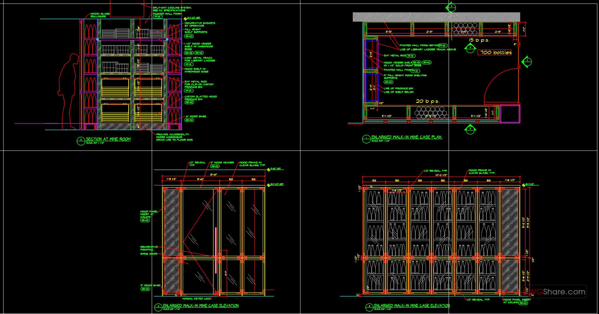 Restaurant Millwork Details AutoCAD File DWG