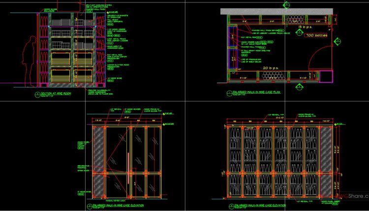 Restaurant Millwork Details AutoCAD File DWG - Free Cad Blocks ...