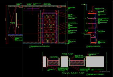 Restaurant Millwork Details AutoCAD File DWG