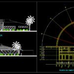 Restaurant Plan and Elevation with Hydraulic Details AutoCAD File DWG ...