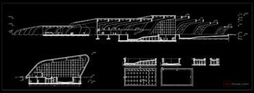Section of the pool free AutoCAD drawings