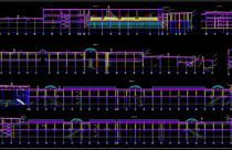 Shopping Mall Layout Plan and Sections Details AutoCAD File DWG