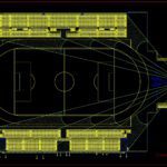 Stadium plan, elevation Details AutoCAD File DWG - Free Cad Blocks ...
