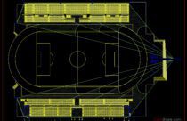 Football Stadium Details Autocad File Dwg