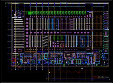 Supermarket Plan free AutoCAD drawings