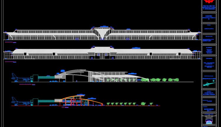 Terminal Aeroportuario, Piura Autocad DWG File - Free Cad Blocks ...