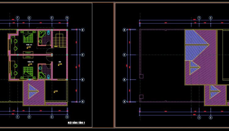 Villa Layout Plan and Elevation Project AutoCAD File Free Download ...