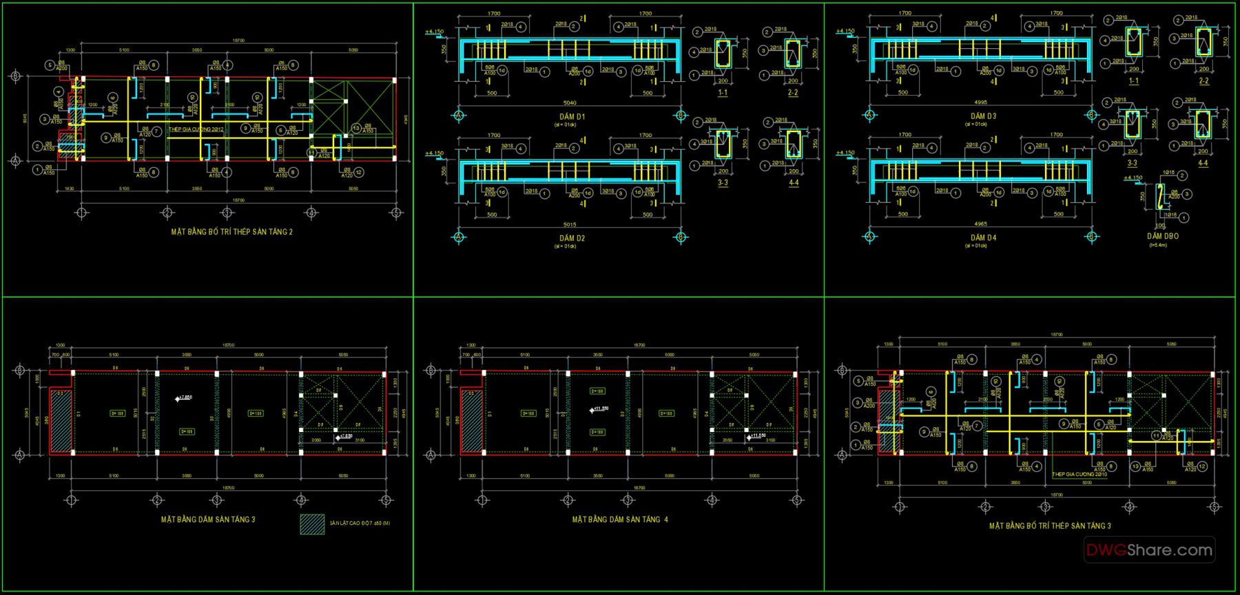 100.Structural Drawing for residential house