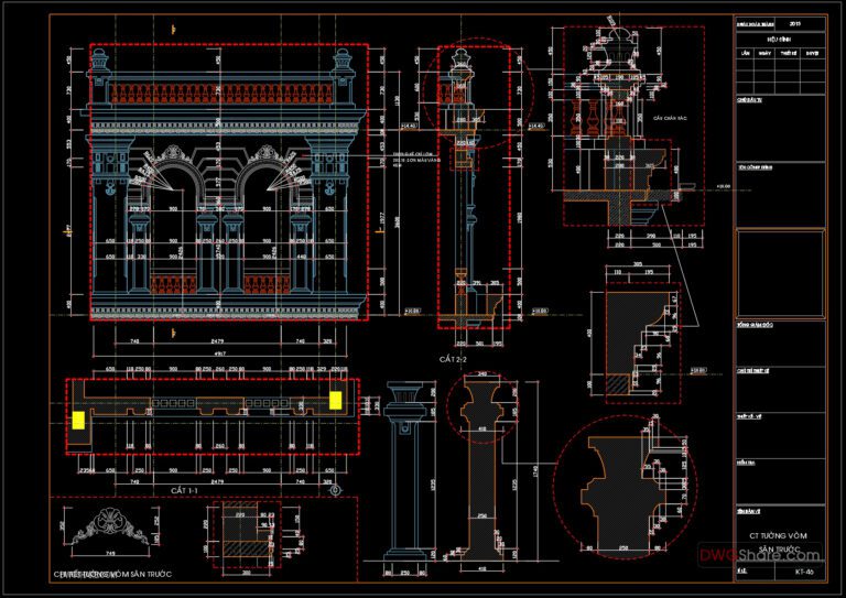 107.Classical Architectural details Blocks free download