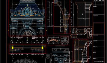 79.Autocad Drawings Of Pile Cap Layout and Sections Details For Download