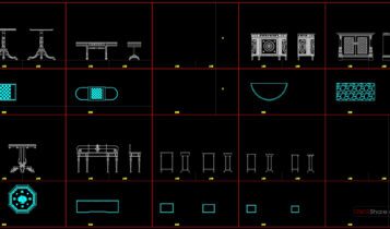 17.Storage Cabinet CAD Blocks