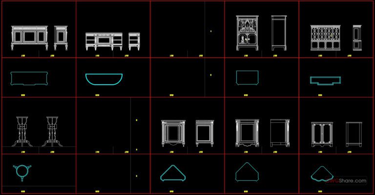 140.Furniture Cad Blocks free download