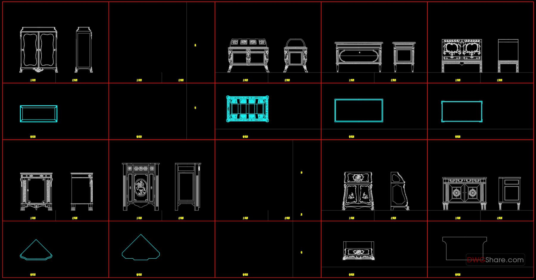 141.Furniture Cad Blocks free download