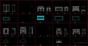 141.Furniture Cad Blocks free download