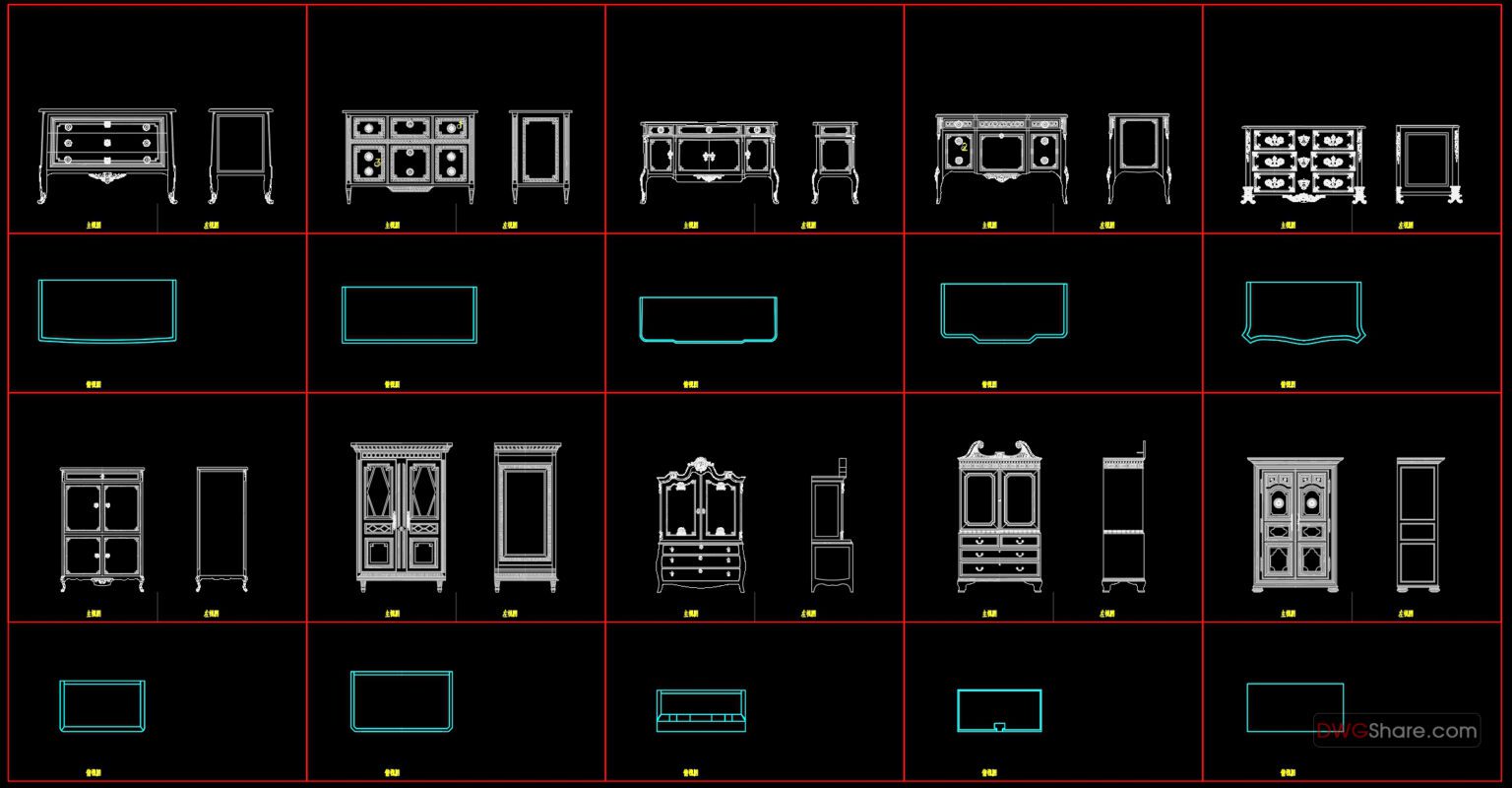 144.Furniture Cad Blocks free download