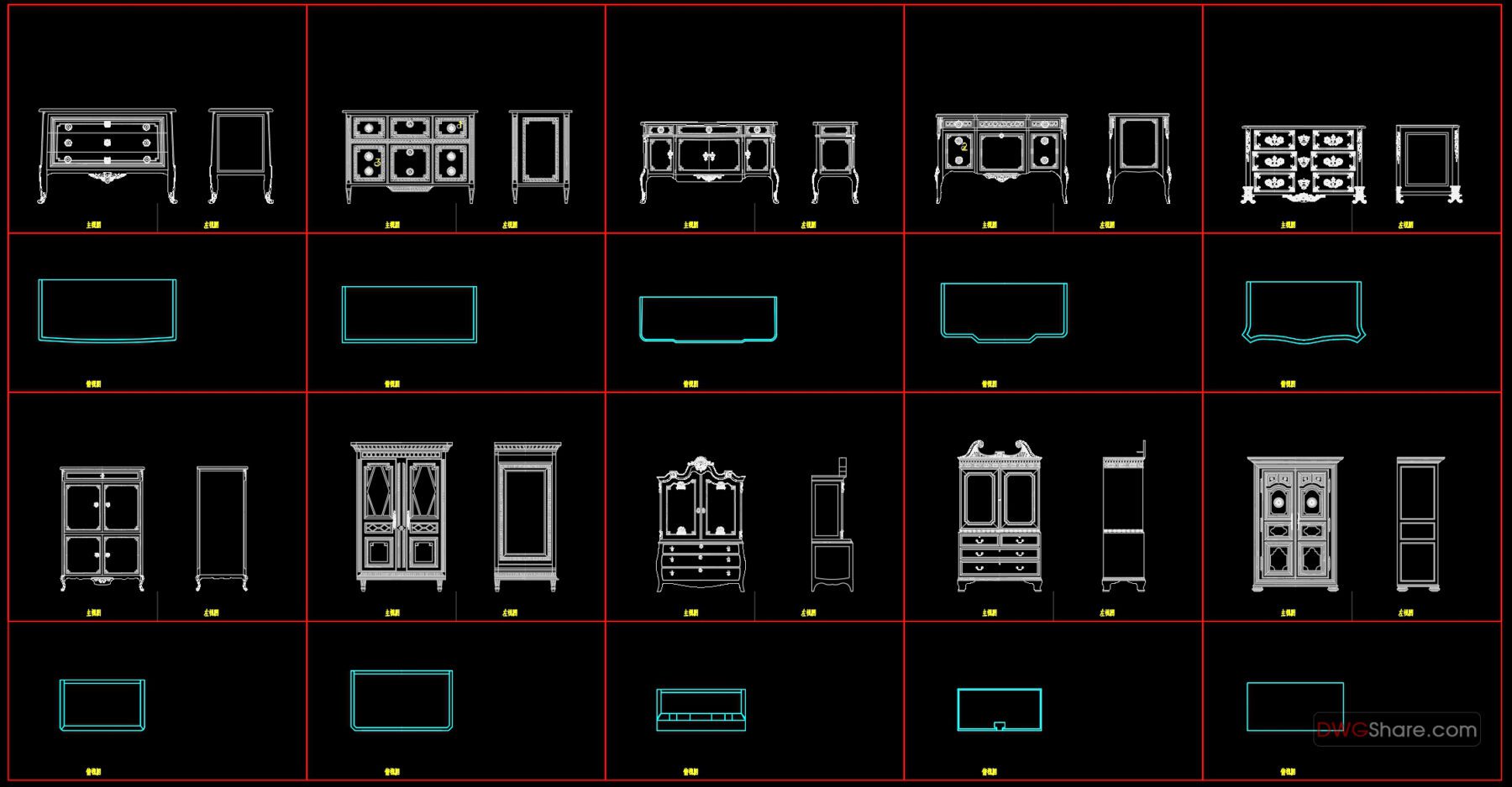 144.Furniture Cad Blocks free download