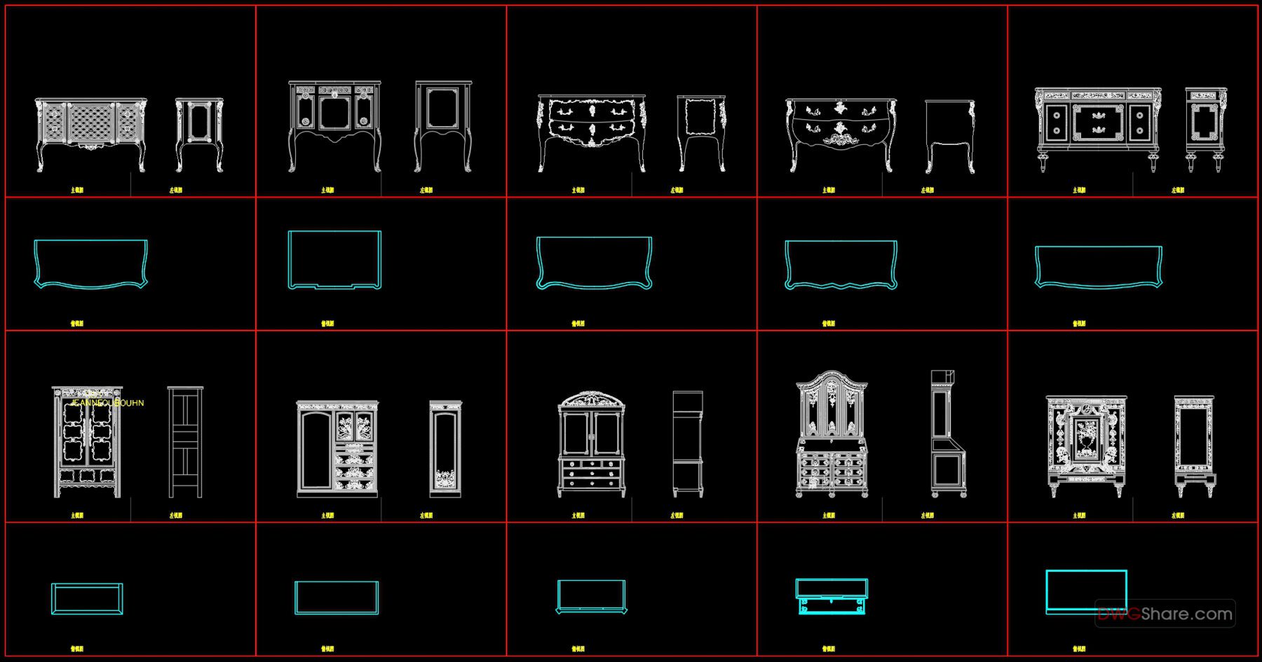 145.Furniture Cad Blocks free download