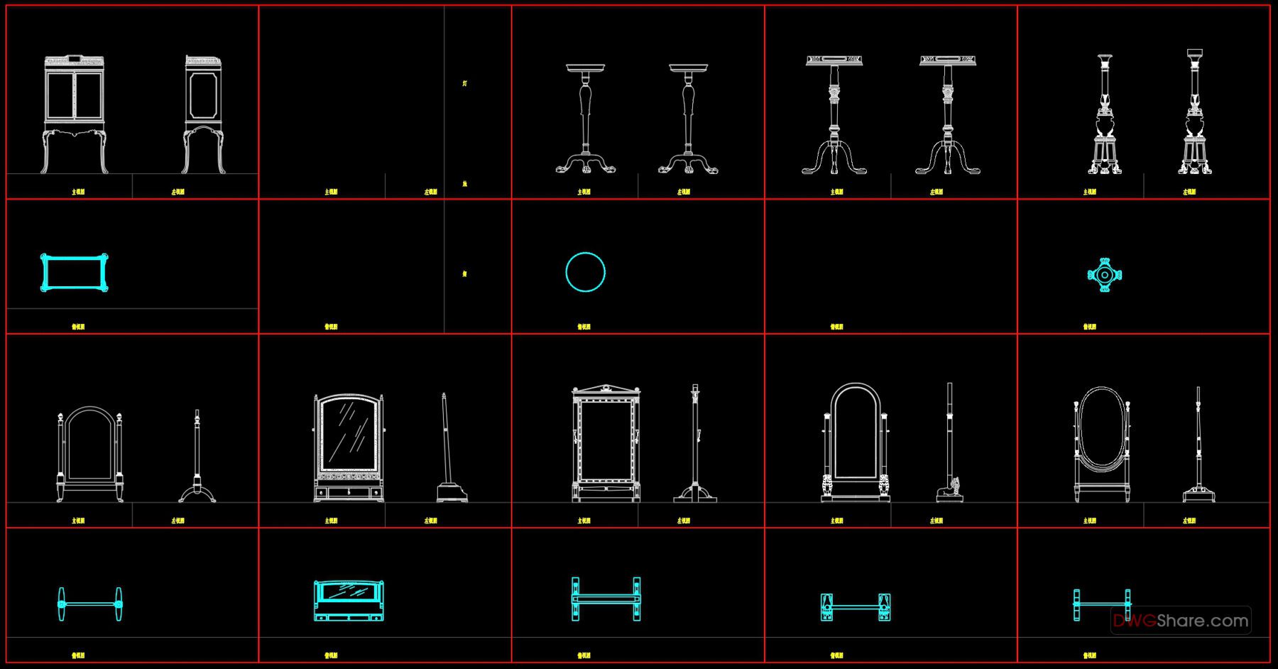 148.Furniture Cad Blocks free download