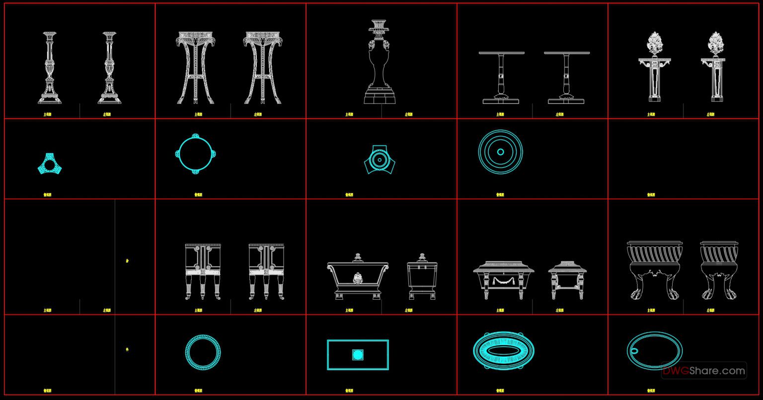 149.Furniture Cad Blocks free download