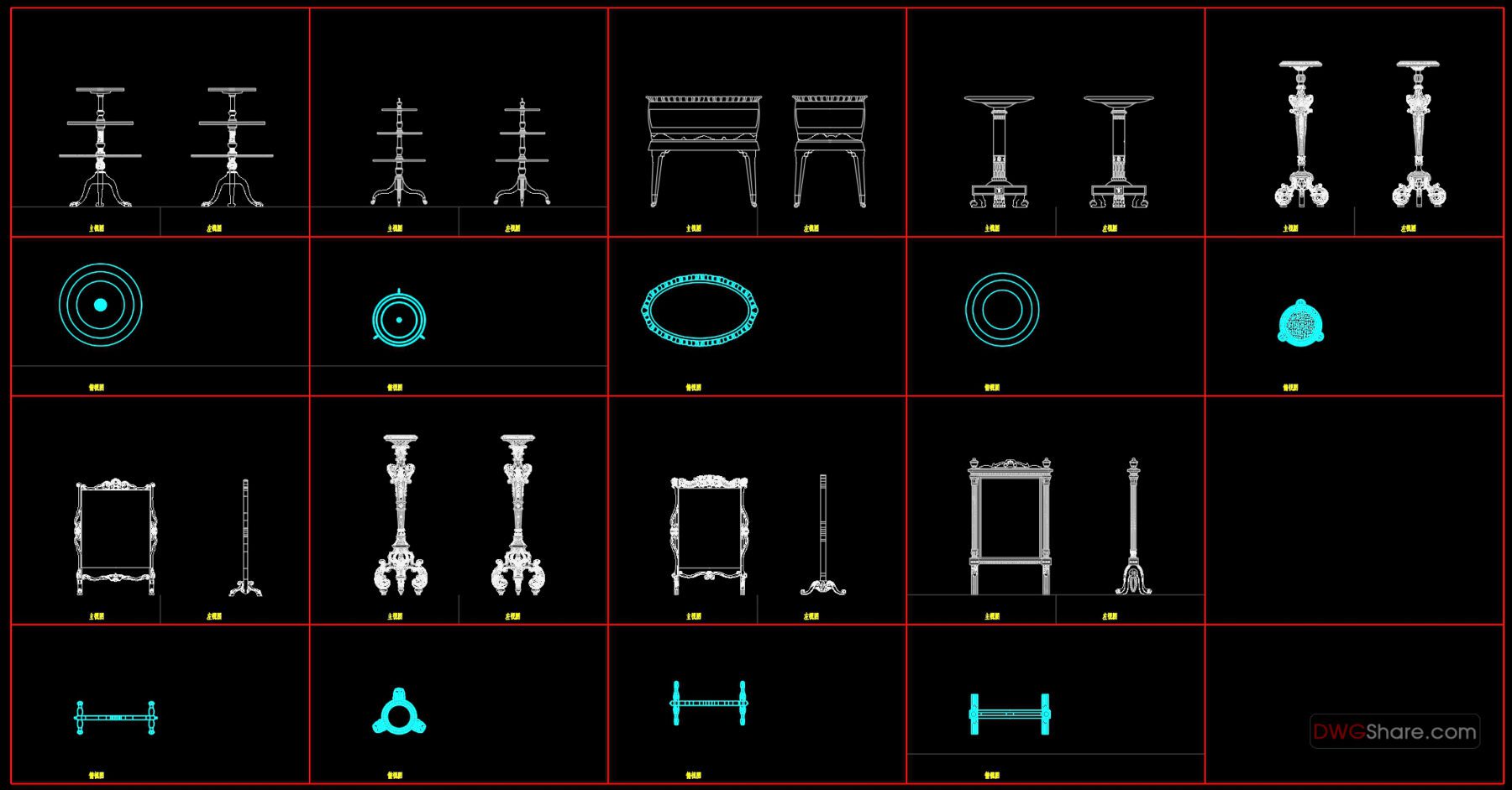 151.Furniture Cad Blocks free download