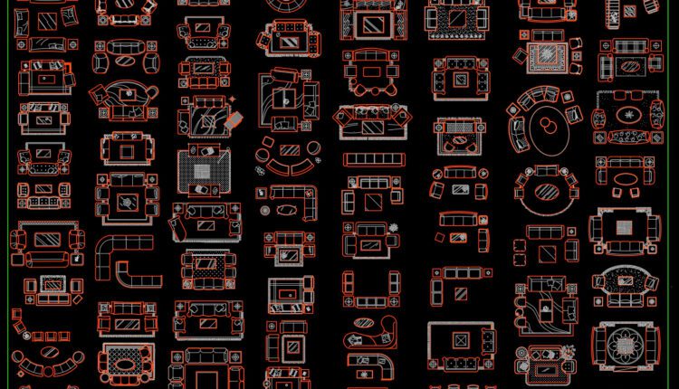 153.Sofa in Plan Cad Blocks free download - Free Cad Blocks, download ...