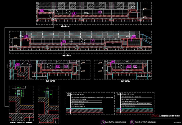 156.Flooring Tiles Layout Plan Free AutoCAD drawings