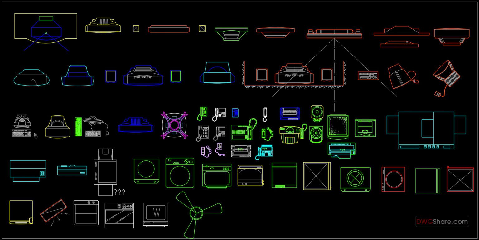 157.Tivi Cad Blocks free download