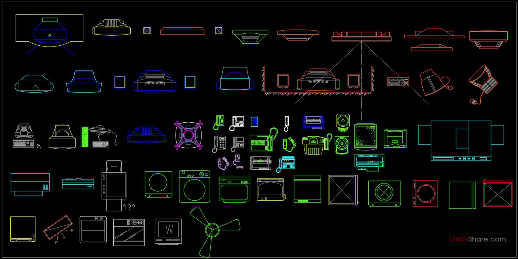 157.Tivi Cad Blocks free download