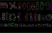 255 Autocad Colors blocks in AutoCAD free download