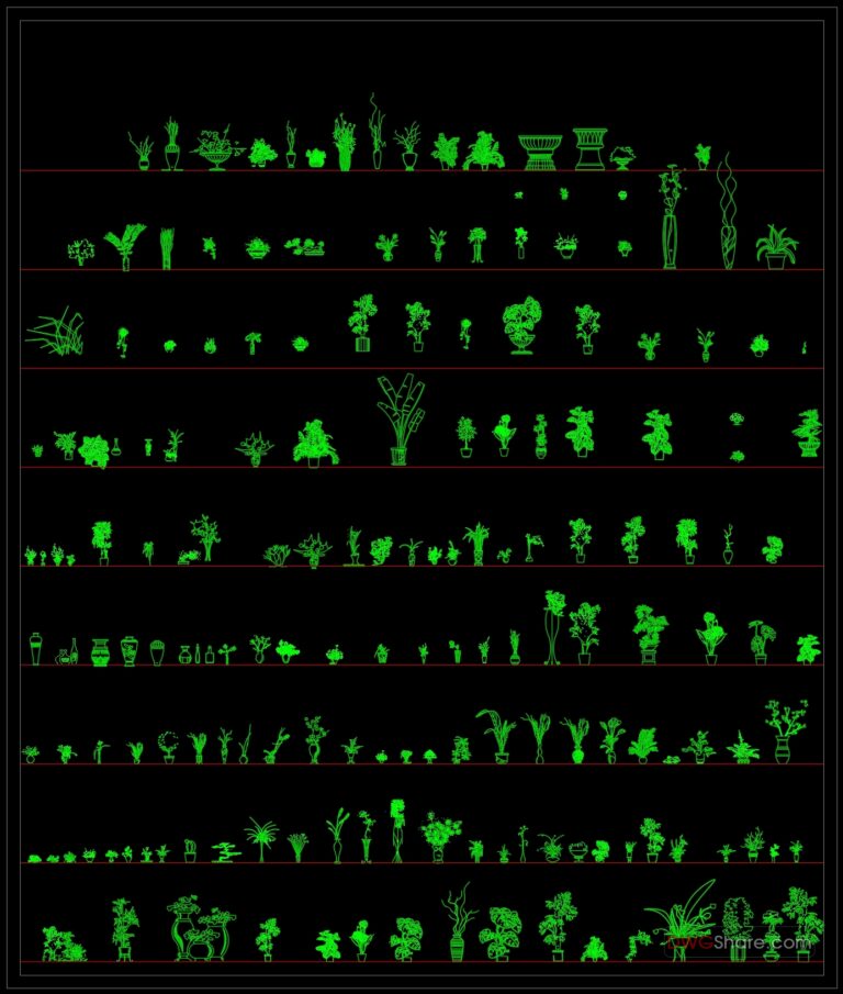 16. Accessories AutoCAD blocks free download