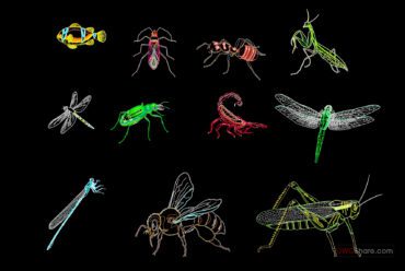 19.Animals CAD Blocks