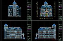 75. Free Download – Decorative Garden Light Pole Detail Drawing