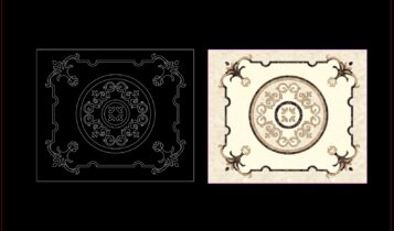 138.Detailed drawings of decorative patterns and moldings in CAD format