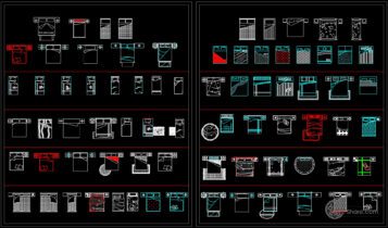 27.Security Camera System AutoCAD Blocks