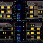 3 Levels Villa 12.2x13.2m Project AutoCAD File Free Download - Free Cad ...