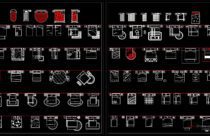 223. Download free CAD blocks of building entrance facades