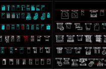 36.Beds front view AutoCAD blocks free download
