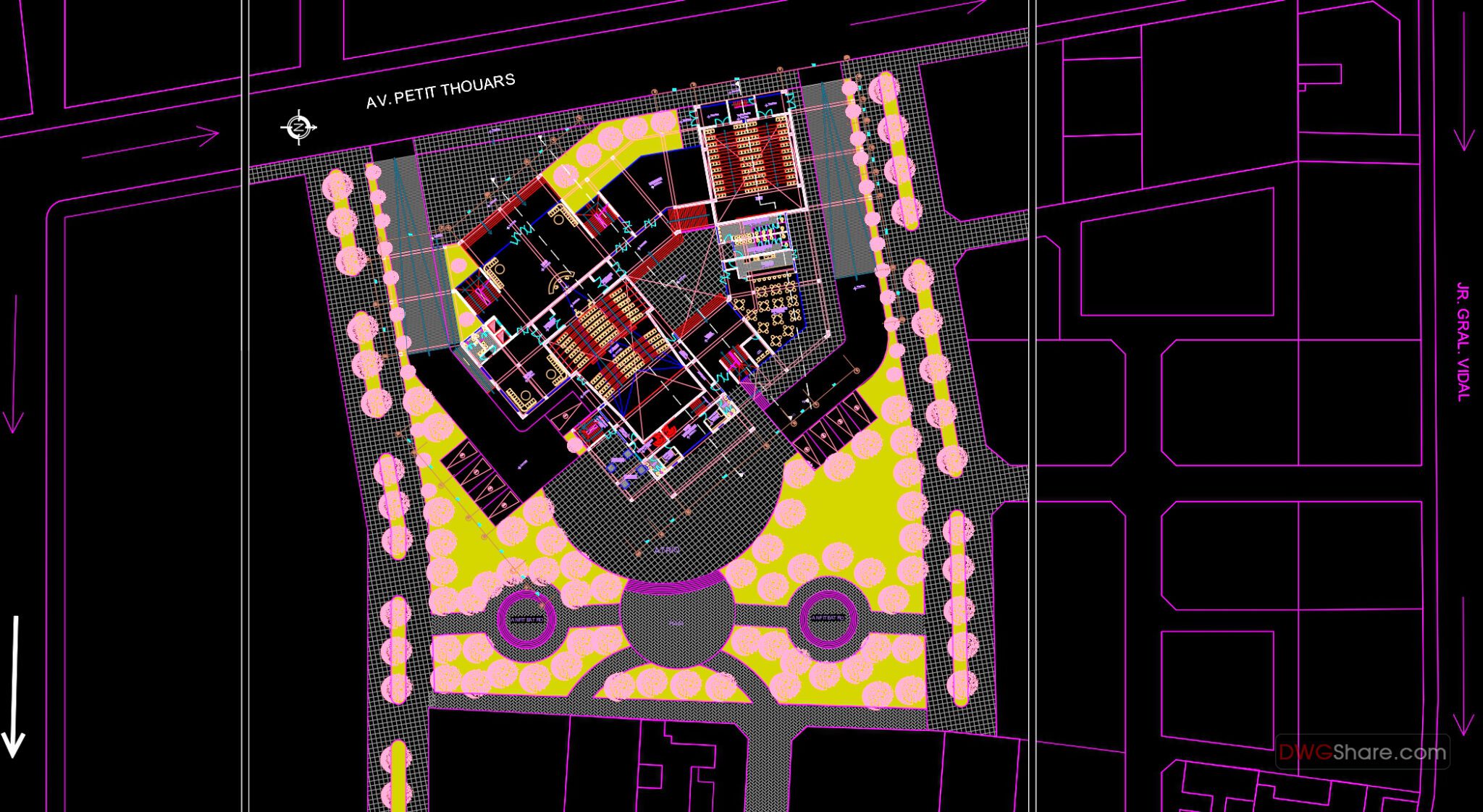 36.Miraflores cultural center AutoCAD File DWG