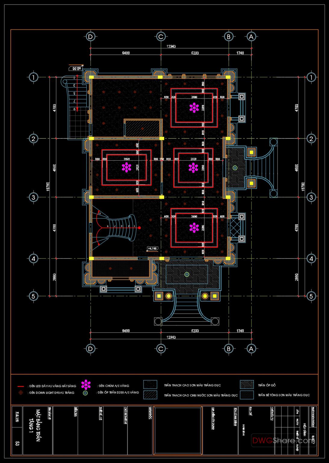 48.Free Autocad Ceiling Detail
