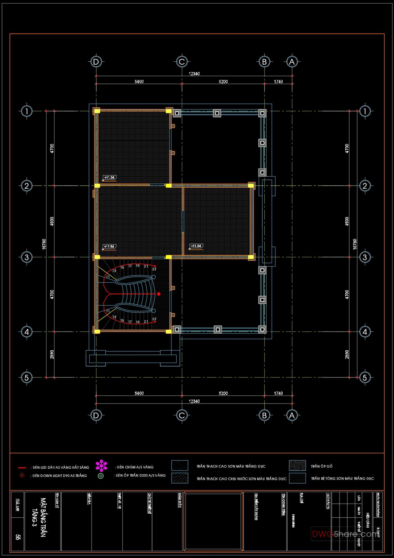 48.Free Autocad Ceiling Detail