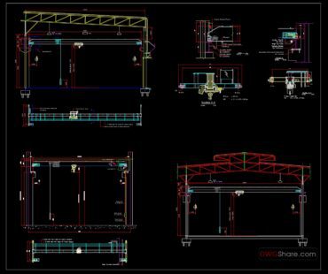 48.Overhead Crane Structural Details CAD