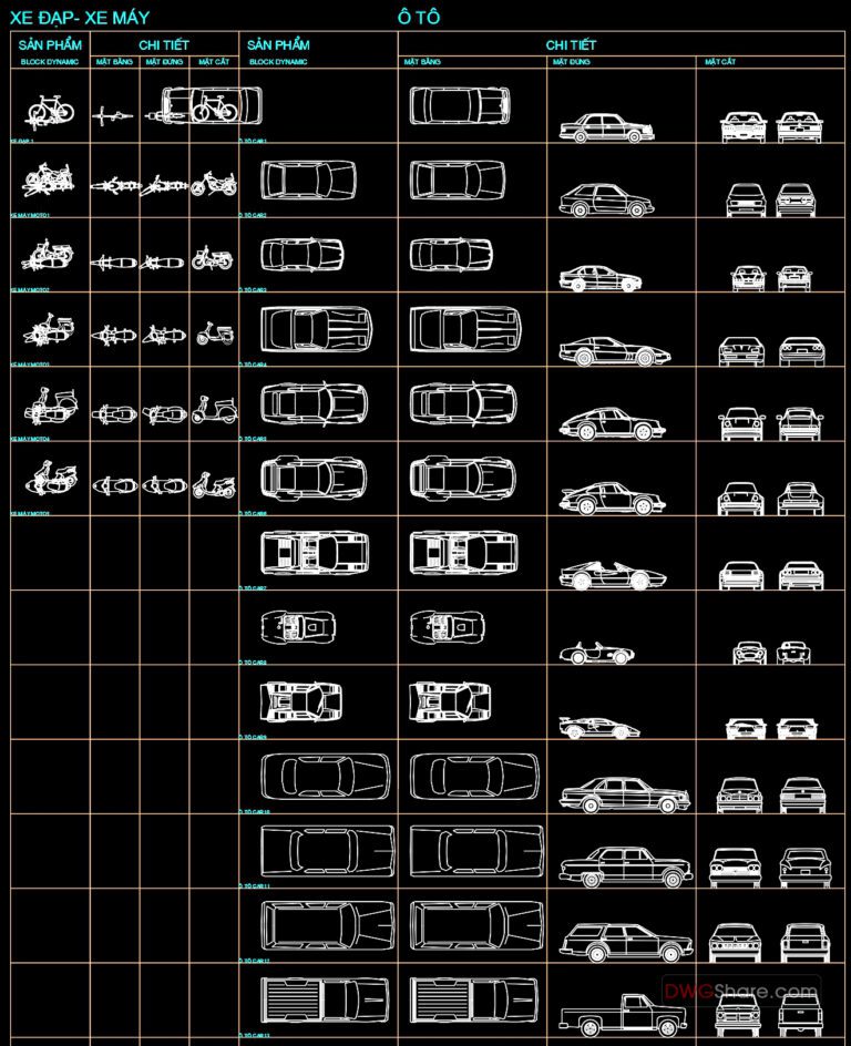48.Transport AutoCAD blocks free download
