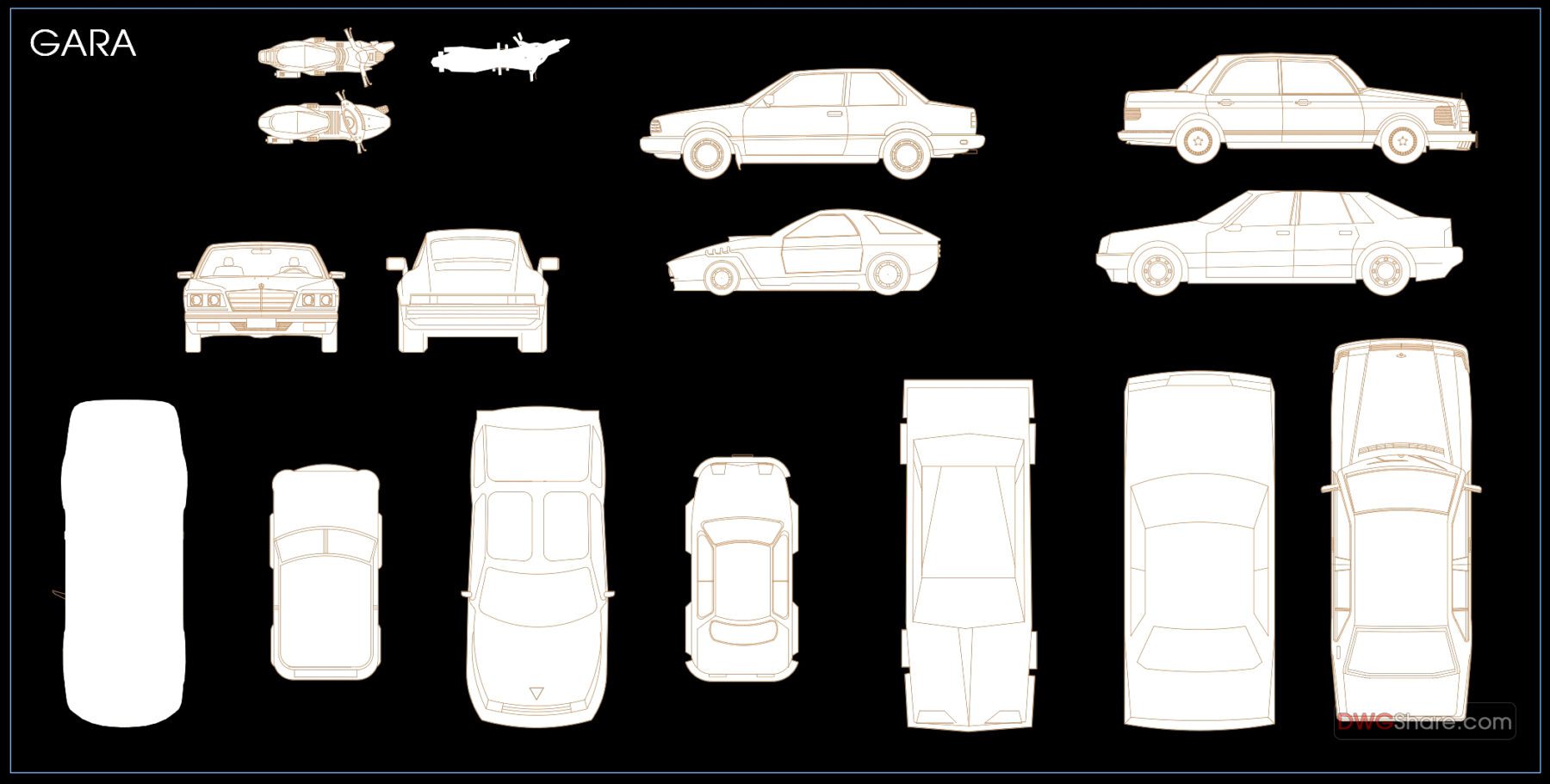 49.Transport AutoCAD blocks free download