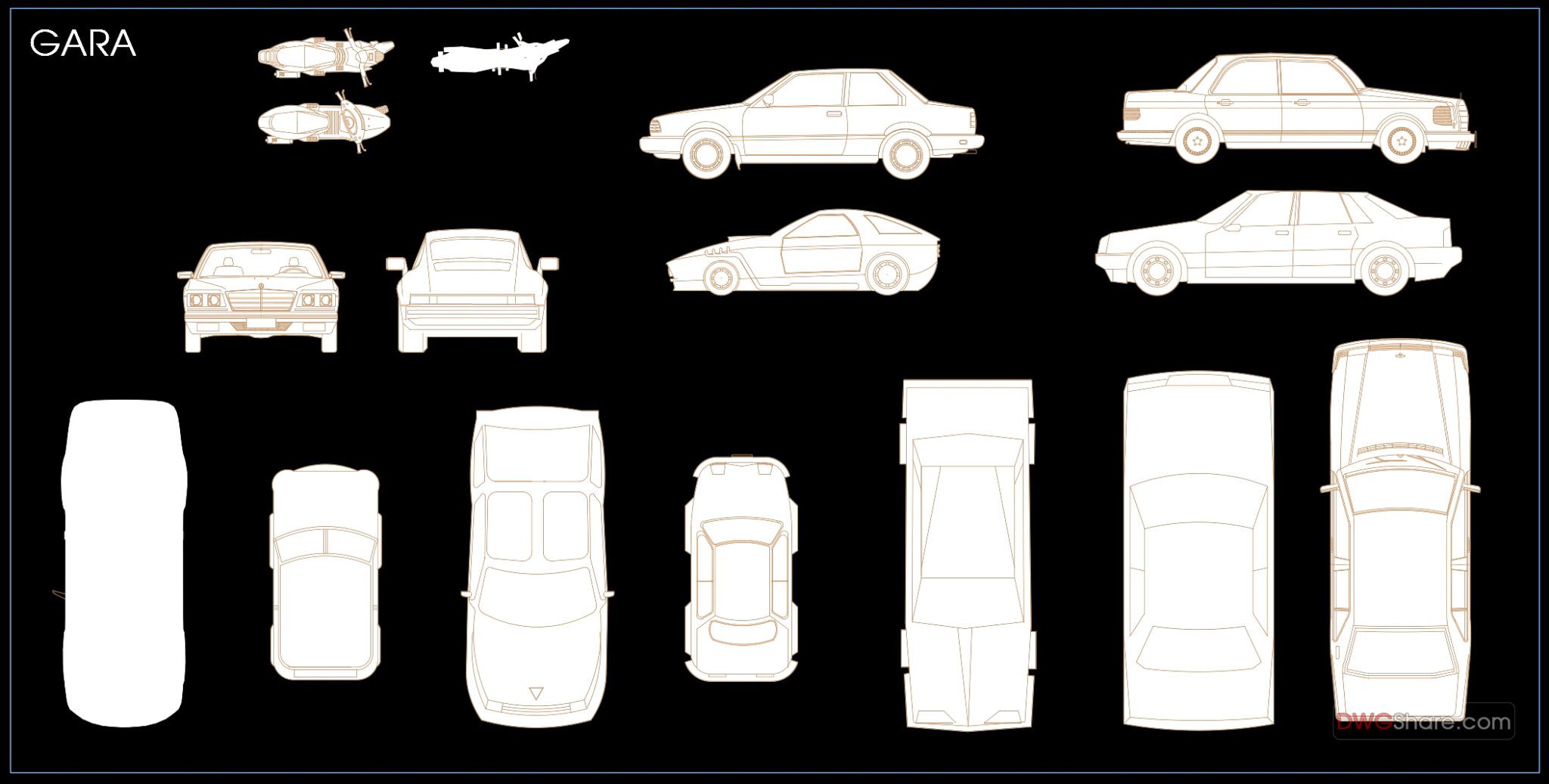 49.Transport AutoCAD blocks free download