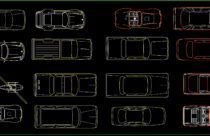 38.Autocad drawings of various types of bonsai trees