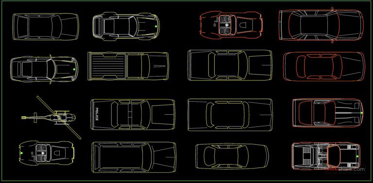 53.Transport AutoCAD blocks free download
