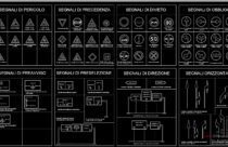 14.Traffic and road signs Cad Blocks free download