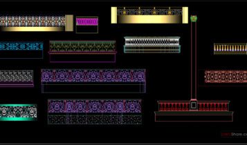 handrail Archives - Free Cad Blocks, download DWG models for architects ...